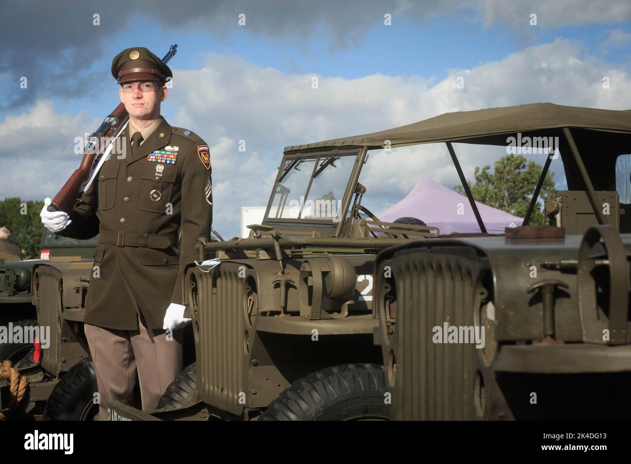 Langar, Nottinghamshire UK. 1st October 2022. Service members from RAF ...