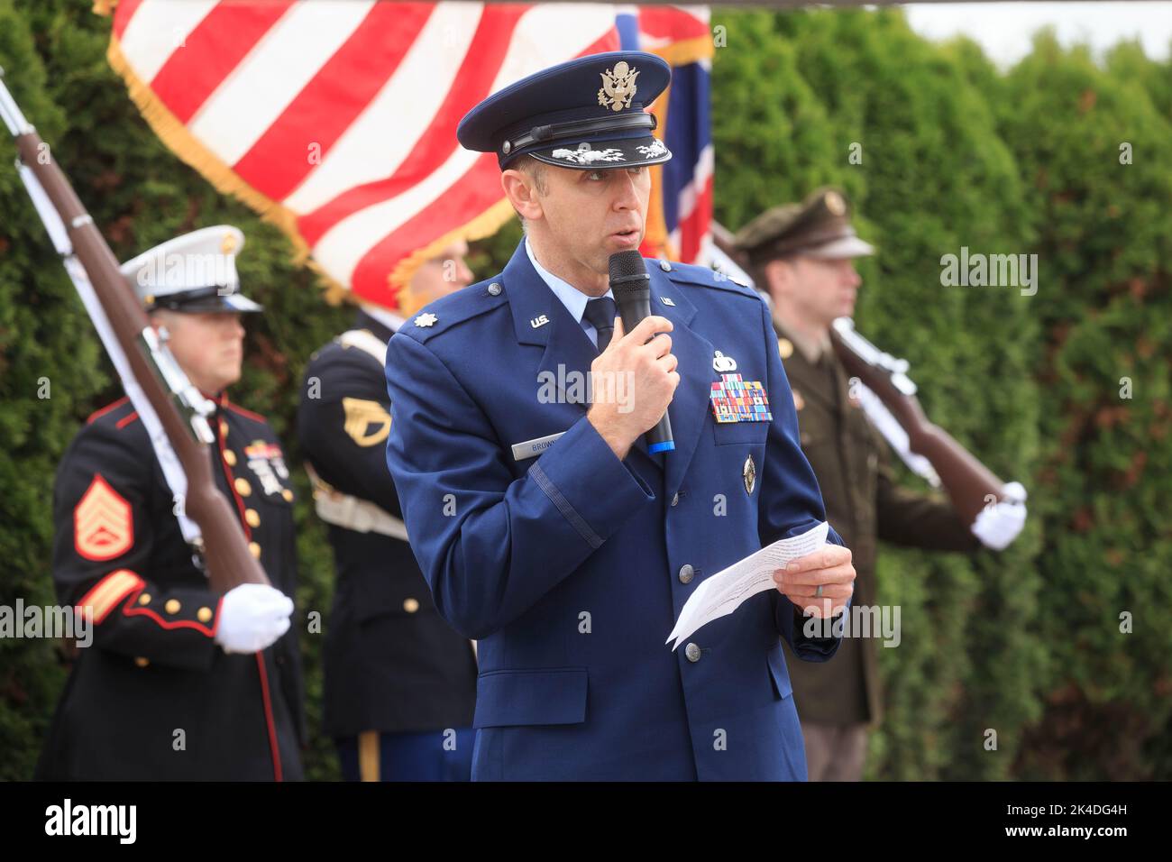 Lt Col Joseph Brown Division Chief, JAC Molesworth addresses the 78th ...