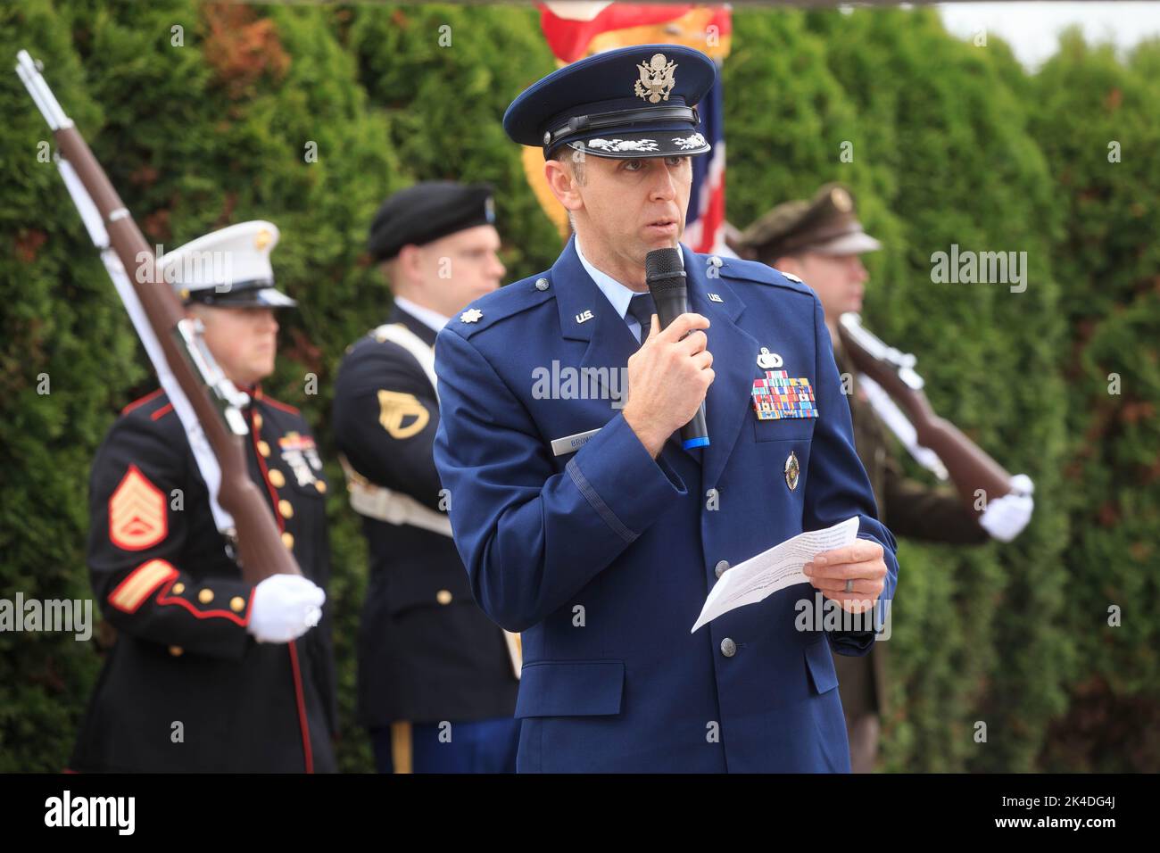 Lt Col Joseph Brown Division Chief, JAC Molesworth addresses the 78th ...