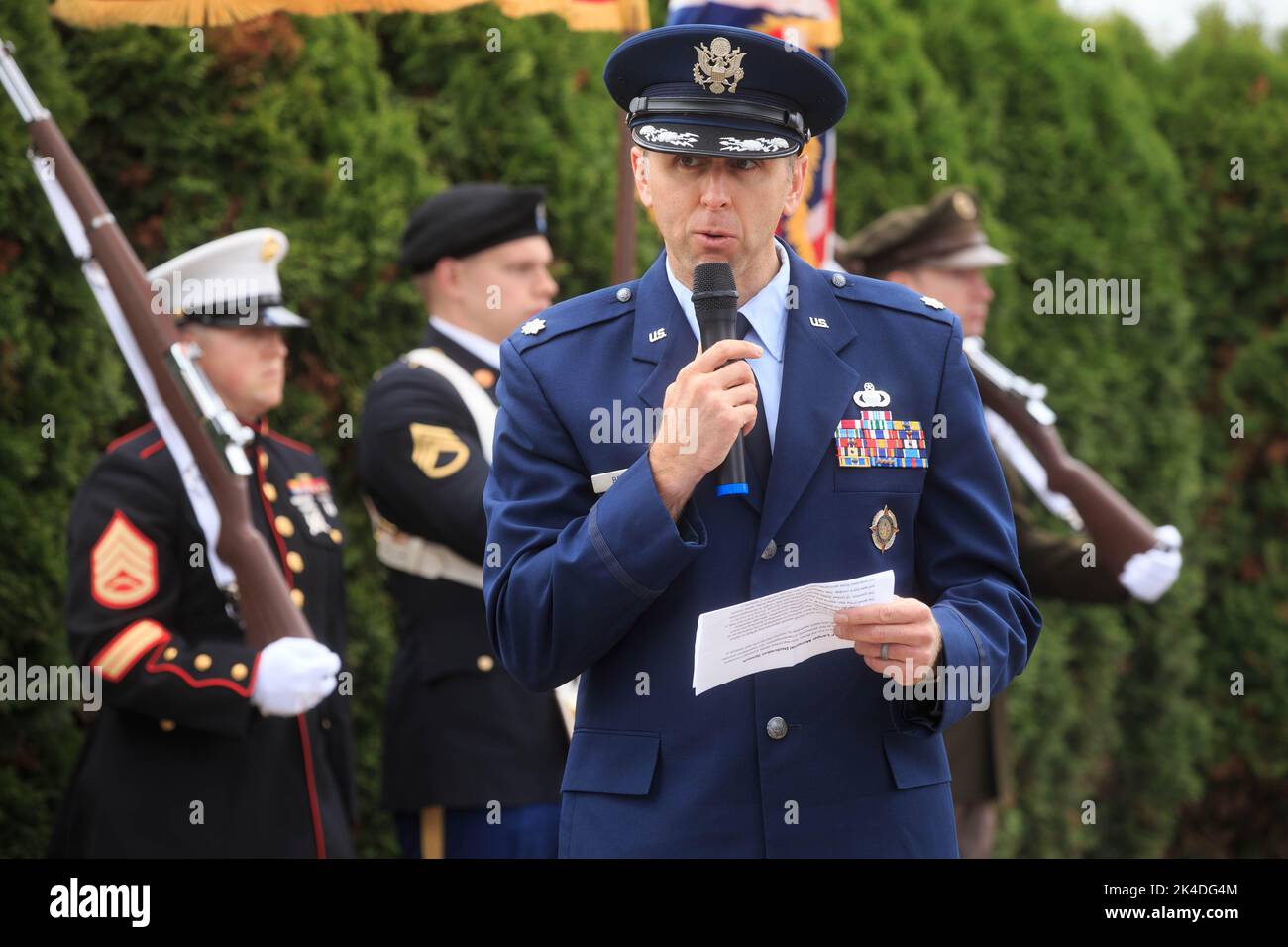 Lt Col Joseph Brown Division Chief, JAC Molesworth addresses the 78th ...