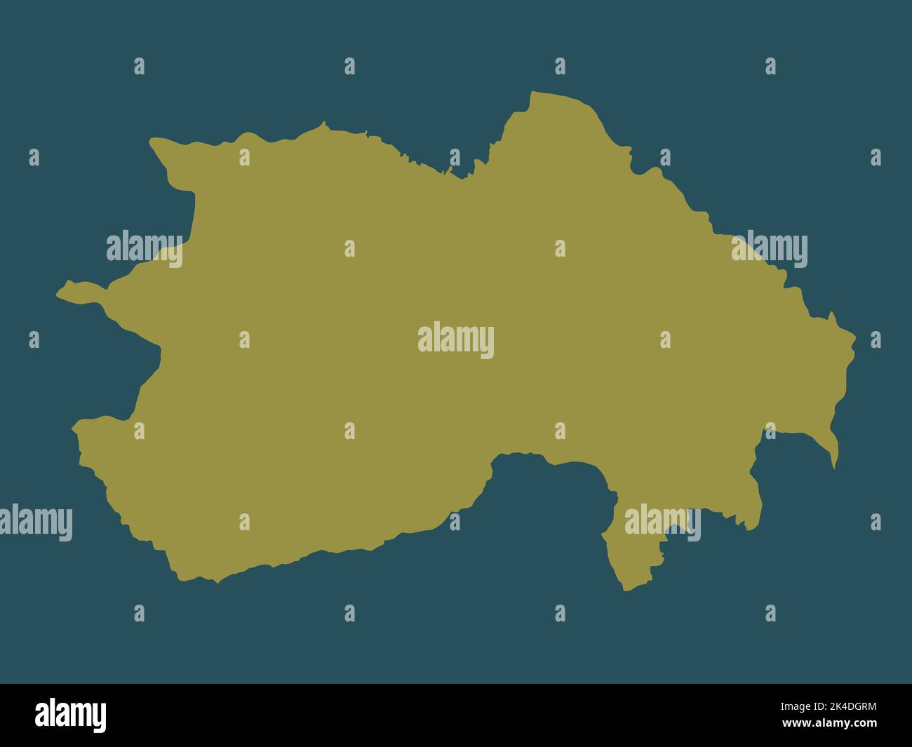 Debub, region of Eritrea. Solid color shape Stock Photo - Alamy