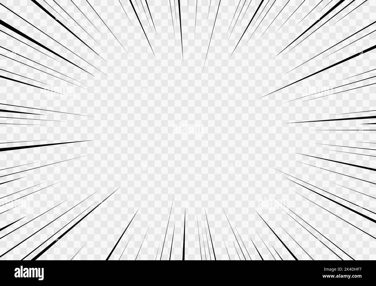 Manga transparent background. Comic explosion, motion speed vector ...