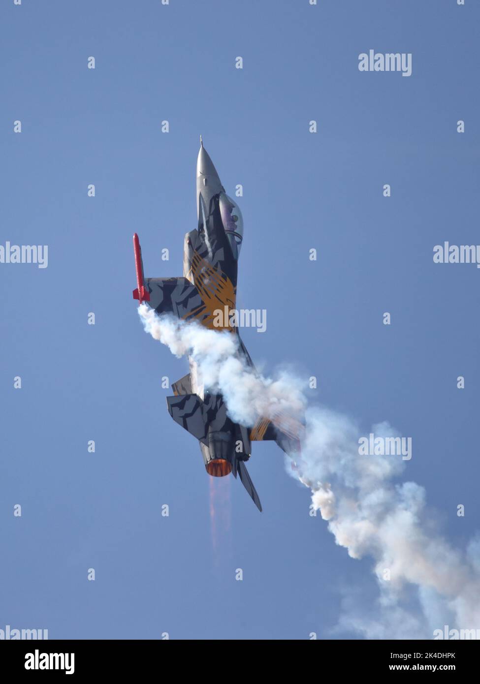 Fairford, UK, 14th July 2022, A Belgian General Dynamics F-16 in X ...