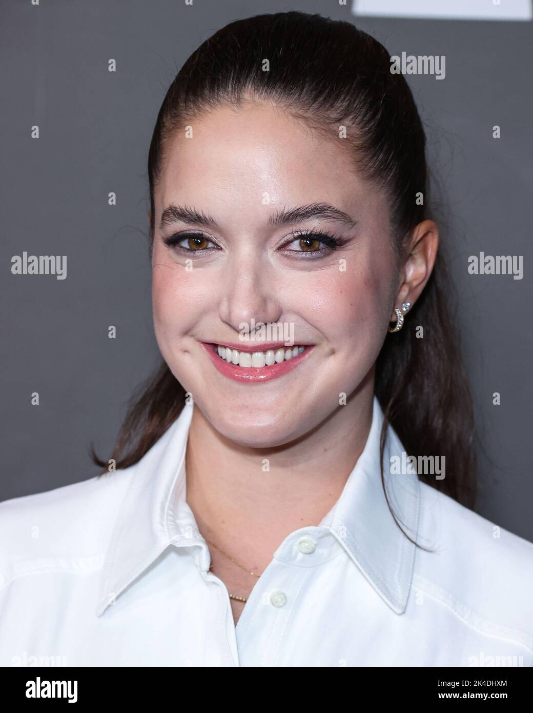 LOS ANGELES, CALIFORNIA, USA - OCTOBER 01: American fashion model Alaia ...