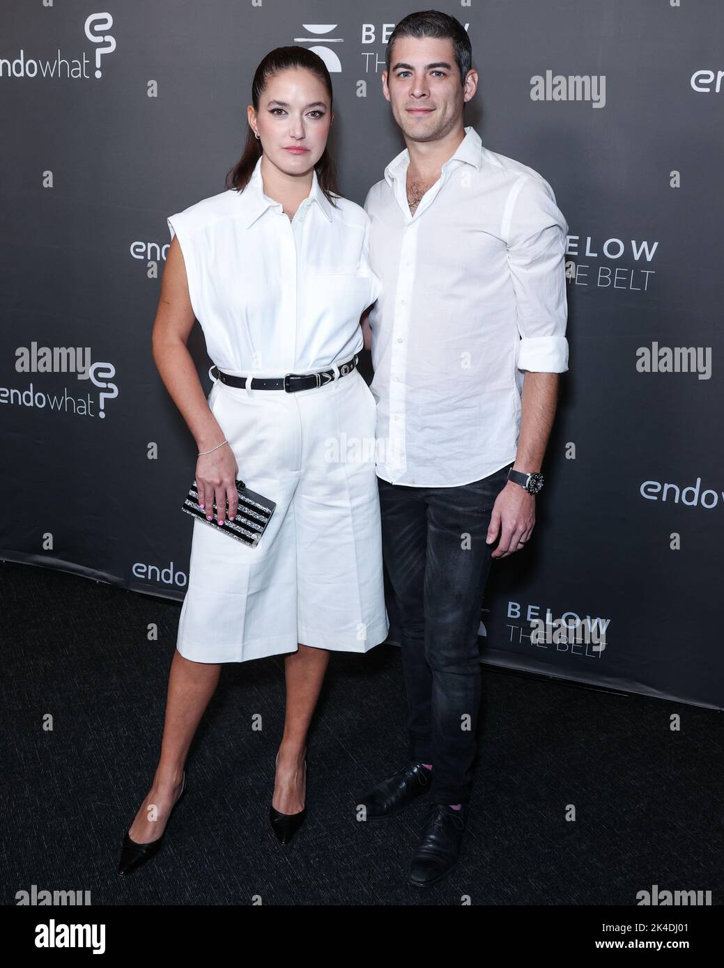 LOS ANGELES, CALIFORNIA, USA - OCTOBER 01: Fashion model Alaia Baldwin ...