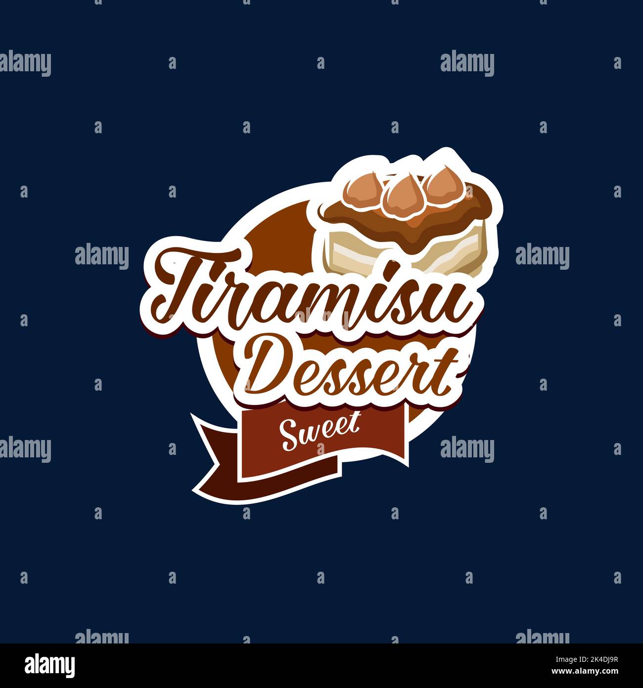 Tiramissu dessert Stock Vector Images - Alamy
