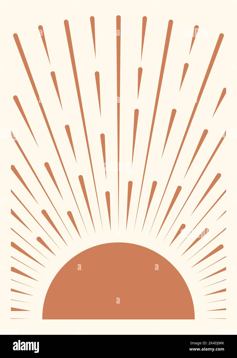 Sun print boho minimalist Stock Vector Images - Alamy