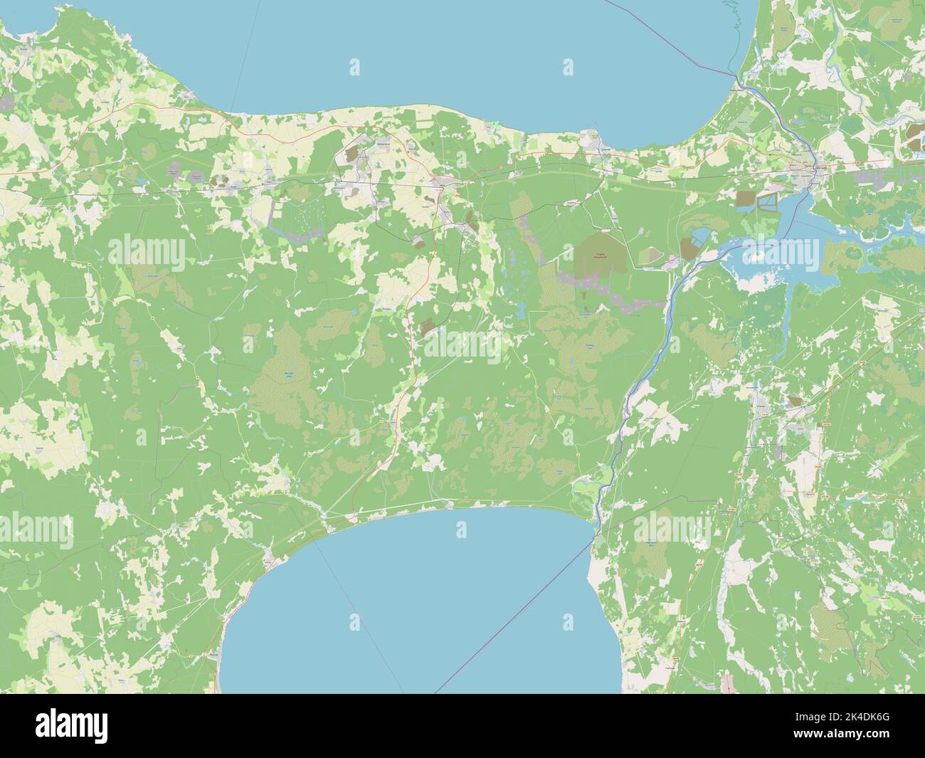 Ida-Viru, county of Estonia. Open Street Map Stock Photo - Alamy