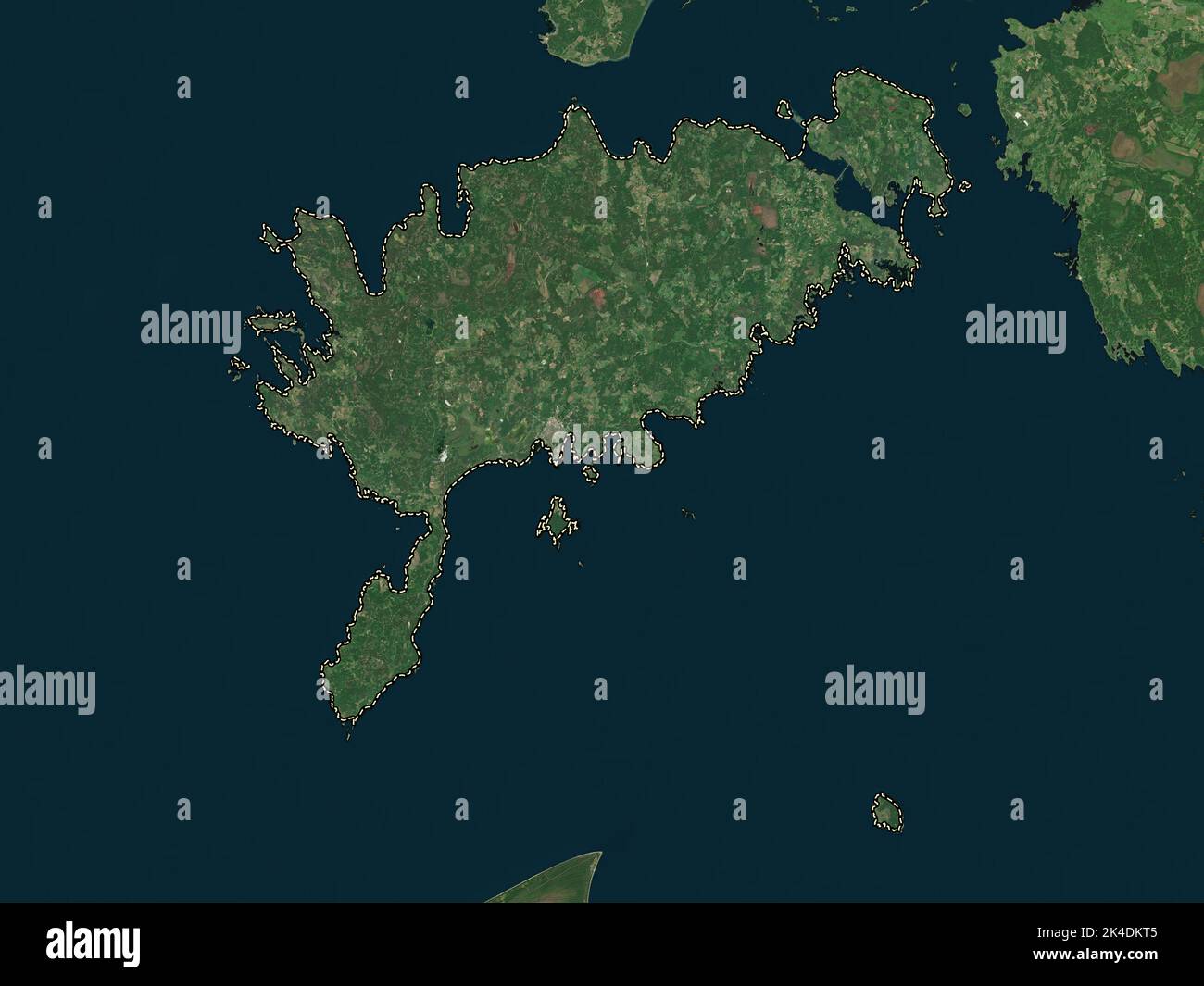 Saare, county of Estonia. High resolution satellite map Stock Photo - Alamy