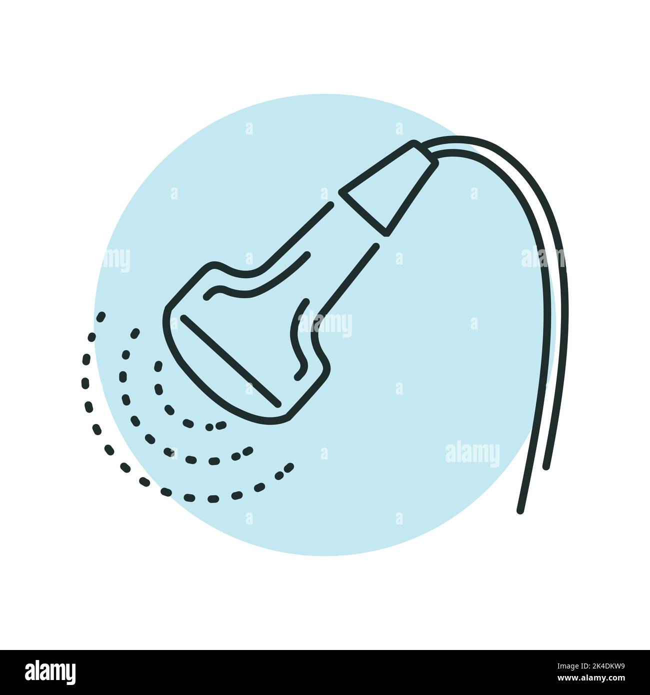 Ultrasound device color line illustration Stock Vector Image & Art - Alamy