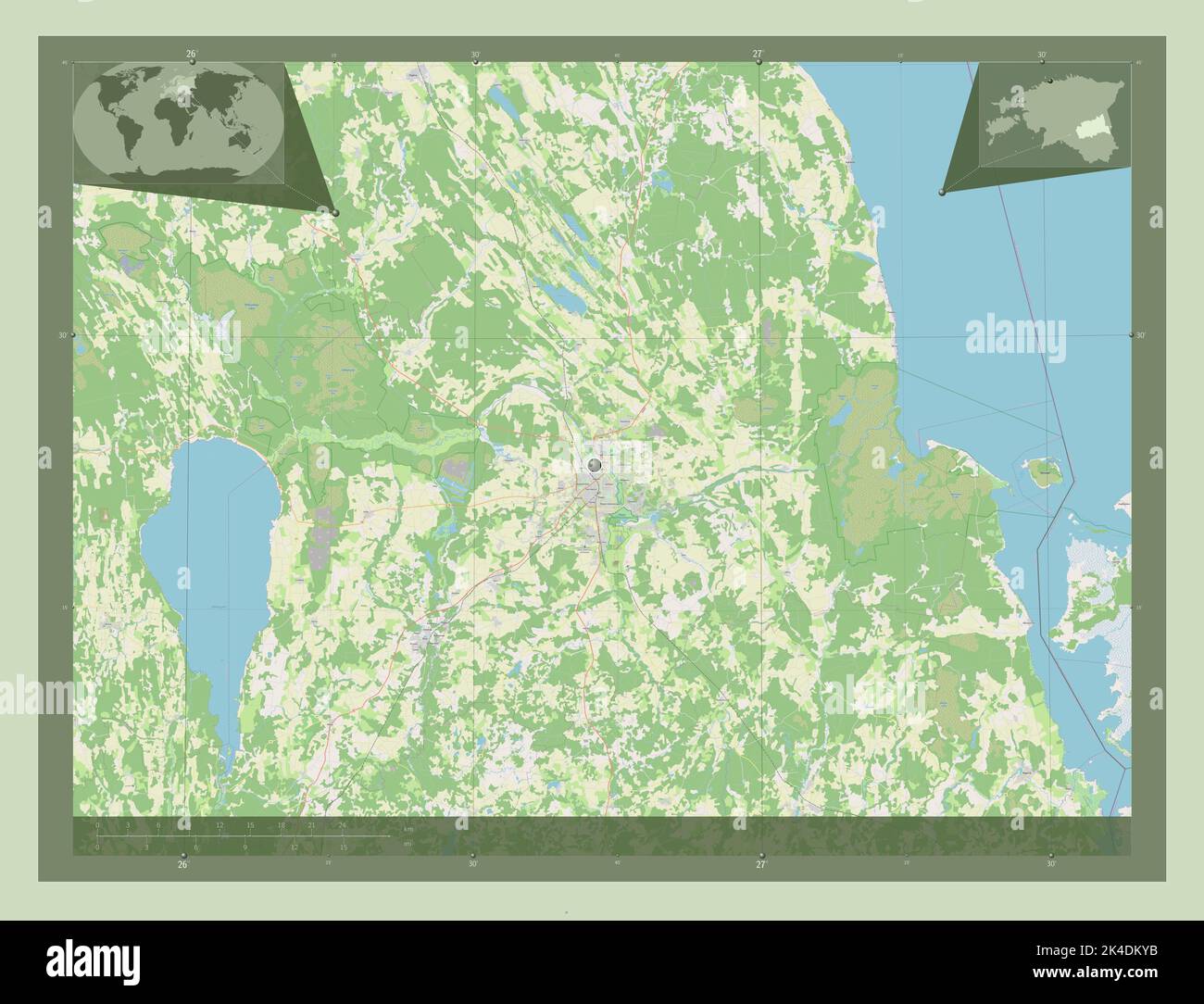 Tartu map hi-res stock photography and images - Alamy