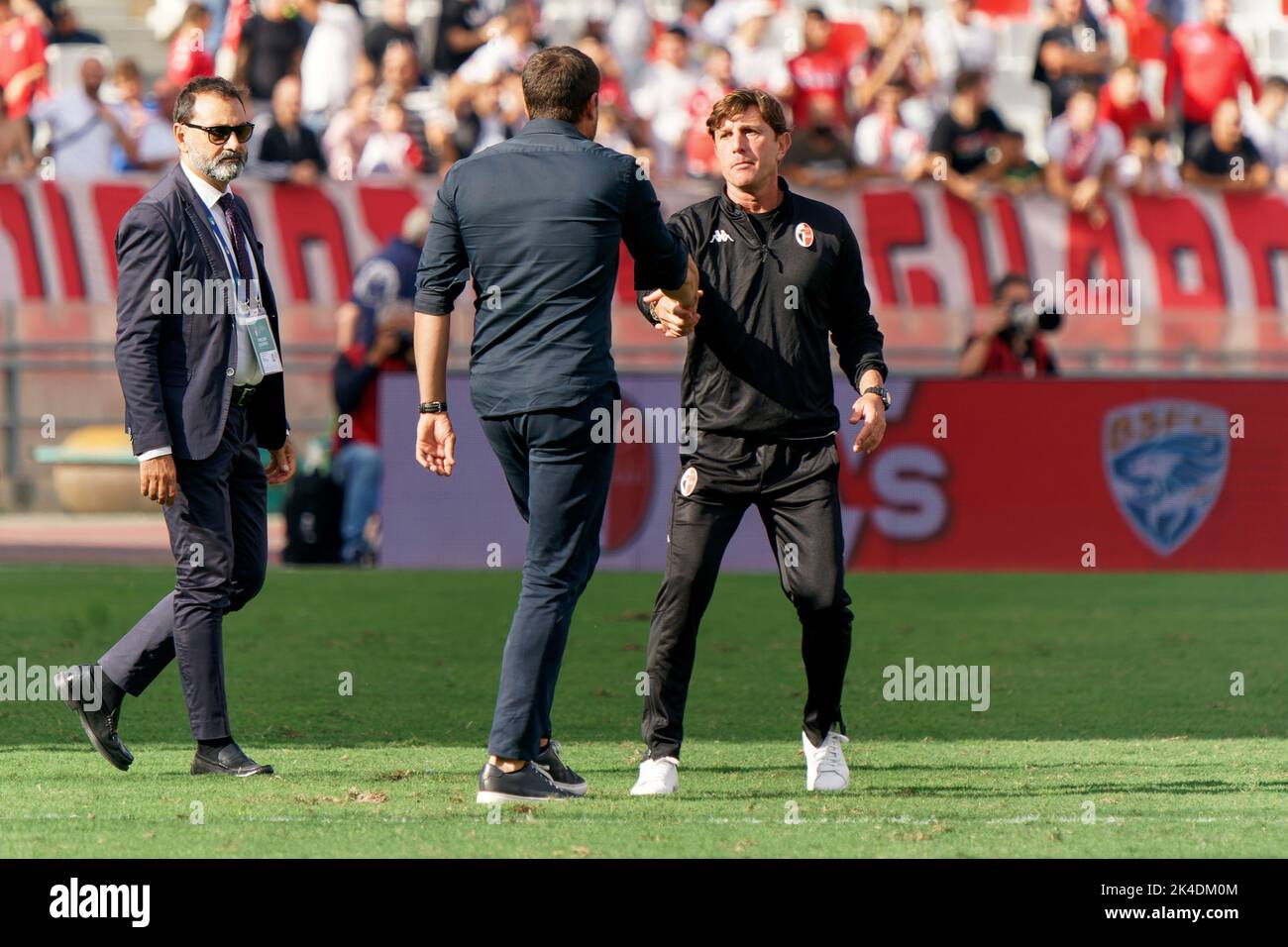 San Nicola stadium, Bari, Italy, October 01, 2022, coach Michele ...