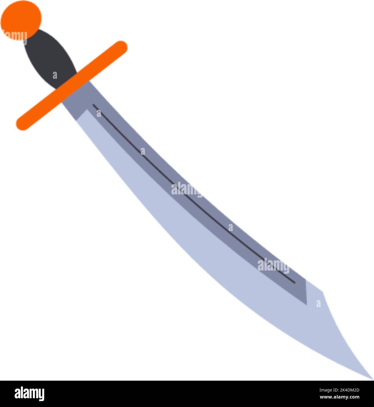 Ancient sword with sharp blade, weapon for fight Stock Vector Image ...