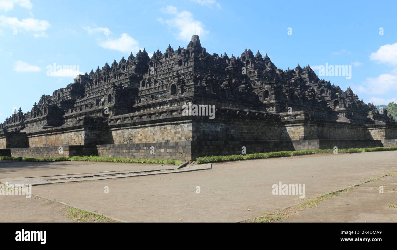 The great architecture and art at Borobudur Temple, Indonesia. This ...