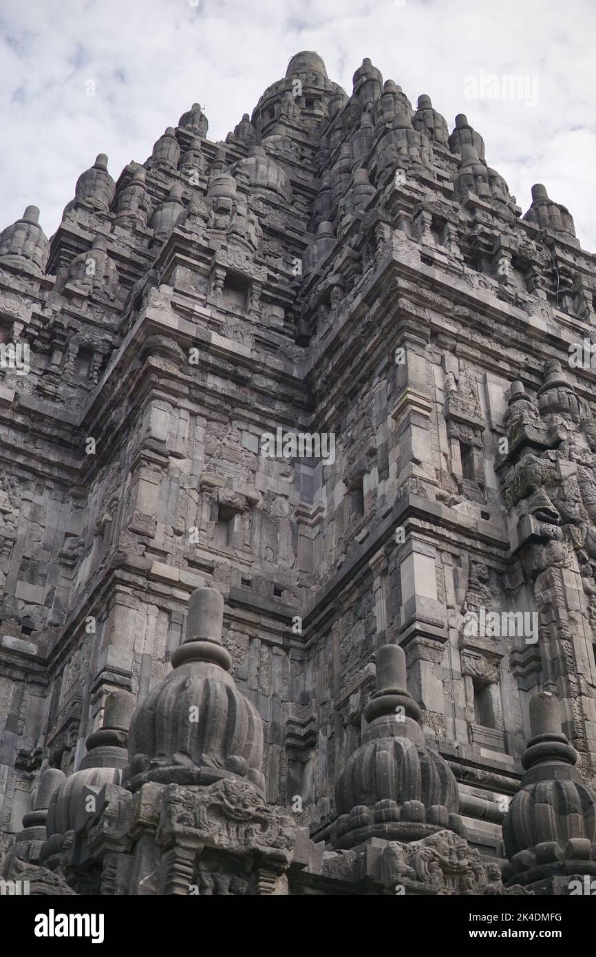 Detailed reliefs and beautiful ornaments on Prambanan Temple. This ...