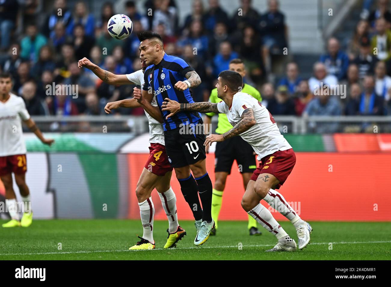 Bryan Cristante (Roma)Lautaro Martinez (Inter)Gianluca Mancini (Roma ...