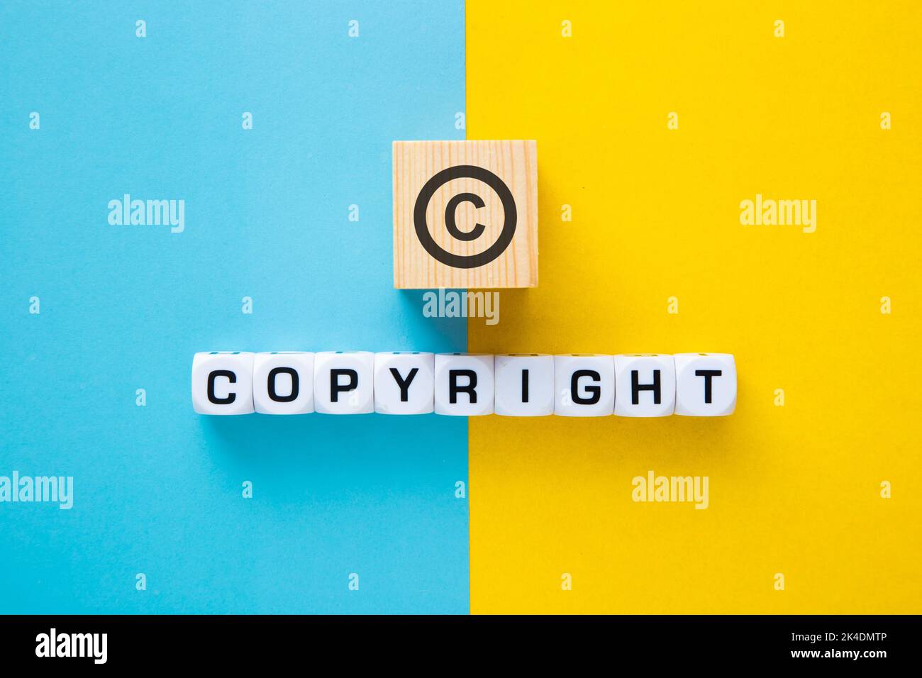 Copyright text on block. Intellectual Property Right Concept Stock ...