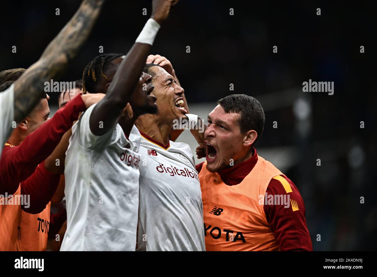 Tammy Abraham (Roma) Chris Smalling (Roma)Andrea Belotti (Roma ...