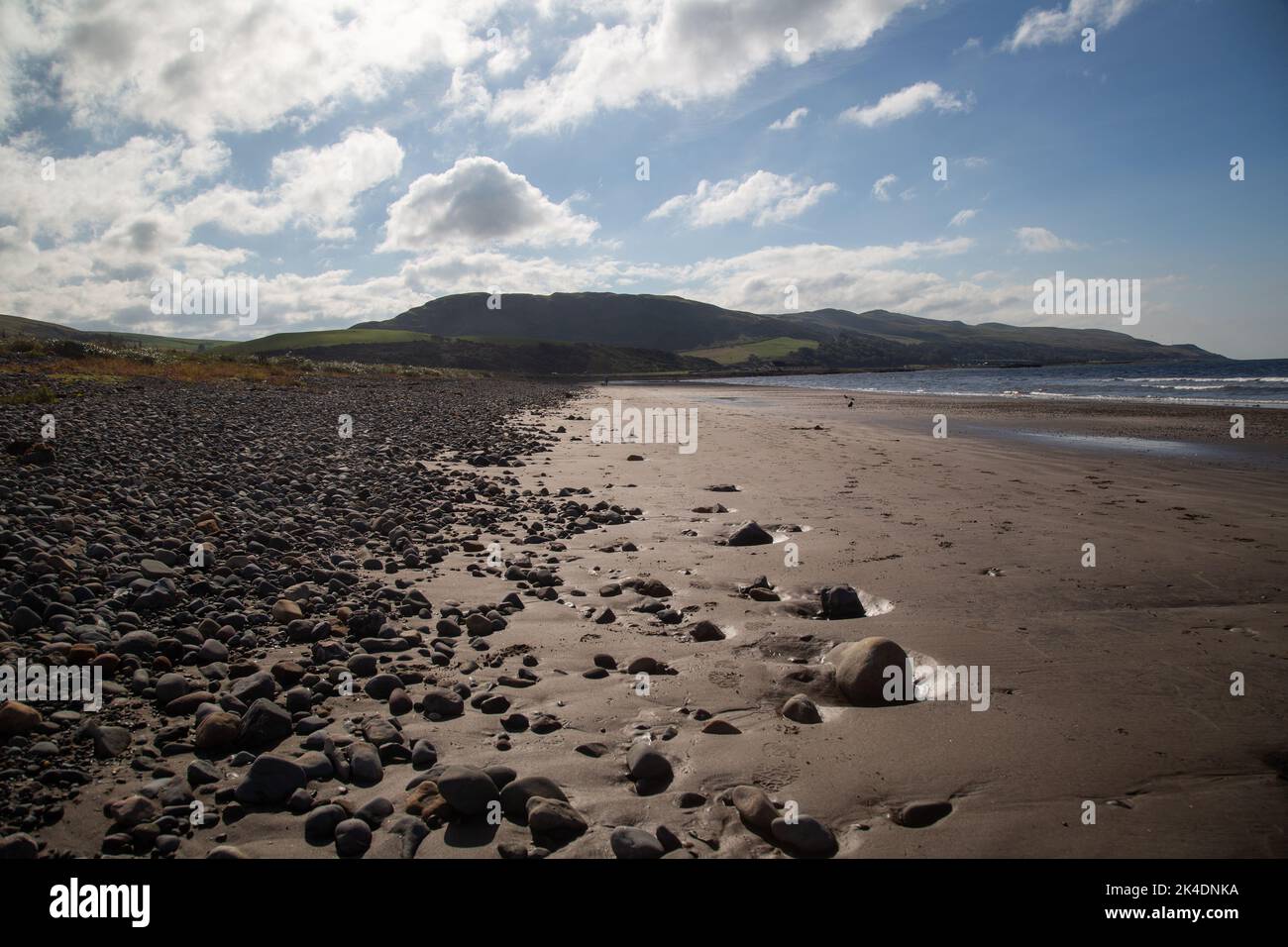 Girvan, Ayrshire, Scotland, September 29th 2022, a view of the sandy ...
