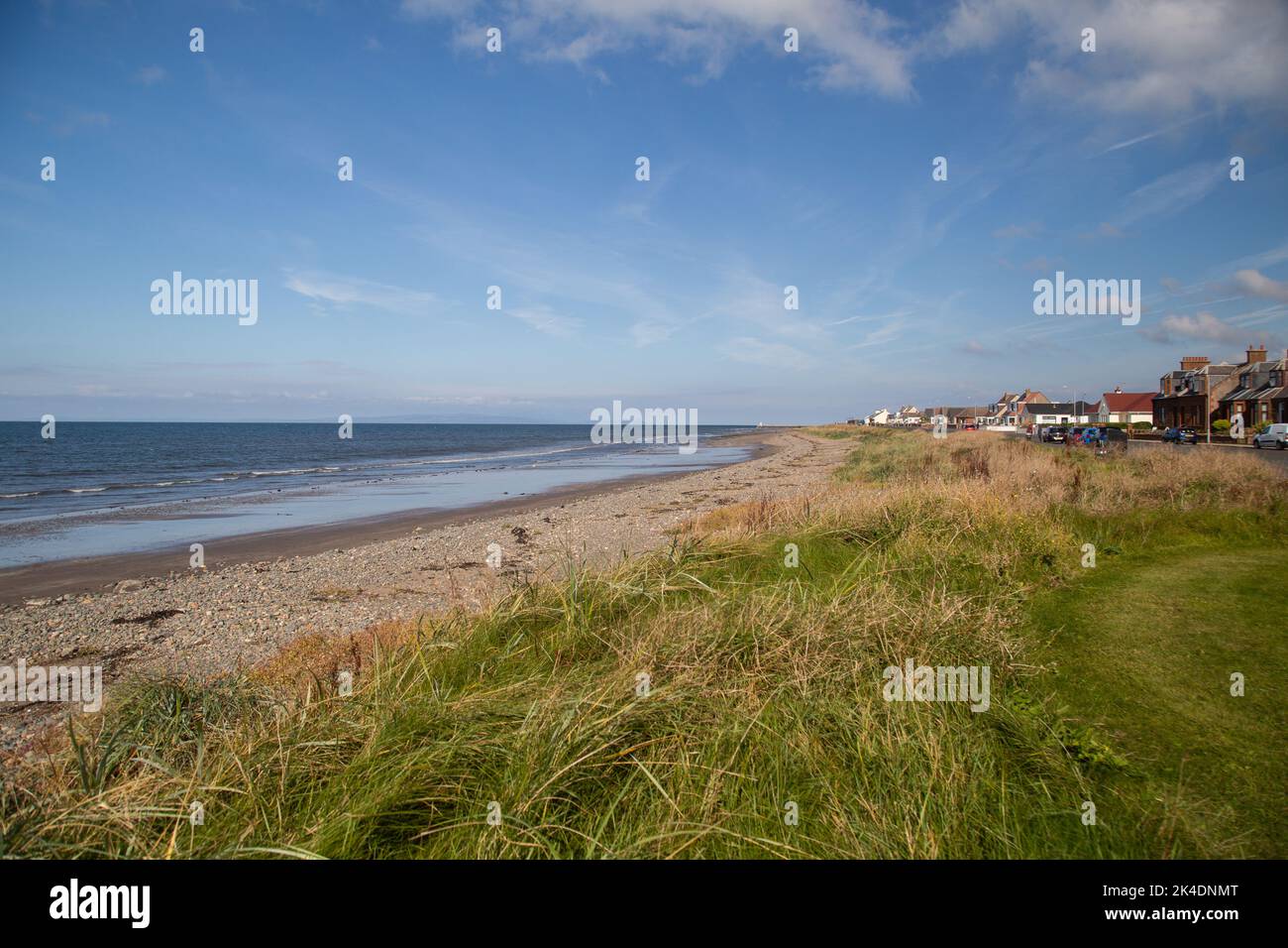 Girvan, Ayrshire, Scotland, September 29th 2022, a view of the sandy ...