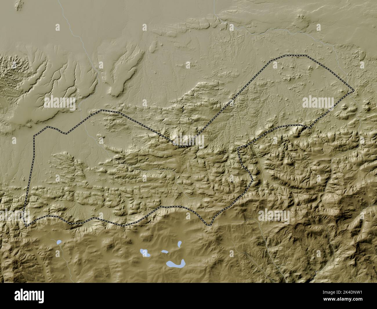 Dire Dawa, city of Ethiopia. Elevation map colored in wiki style with ...