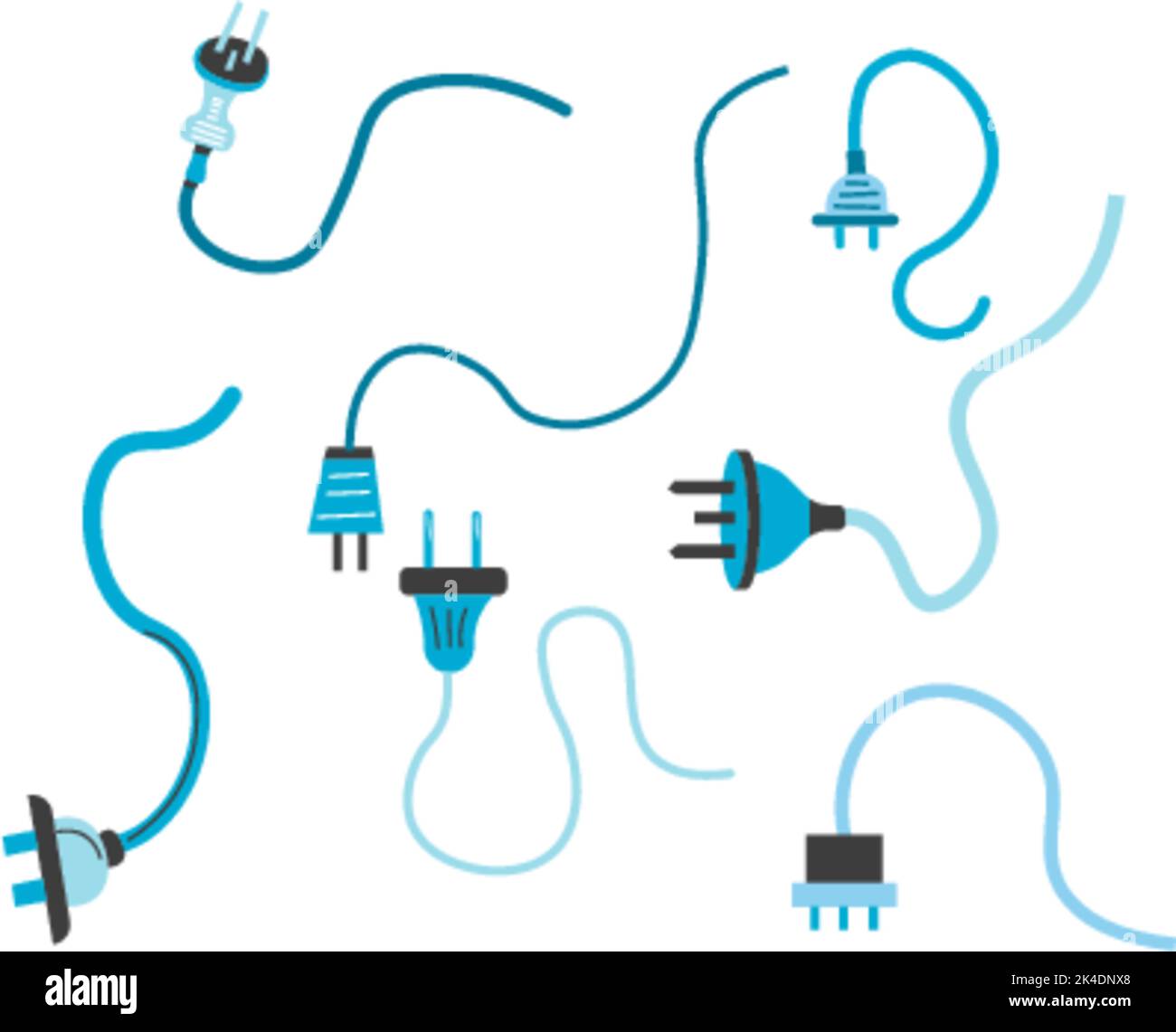 Extension cord plugs Stock Vector Images - Alamy