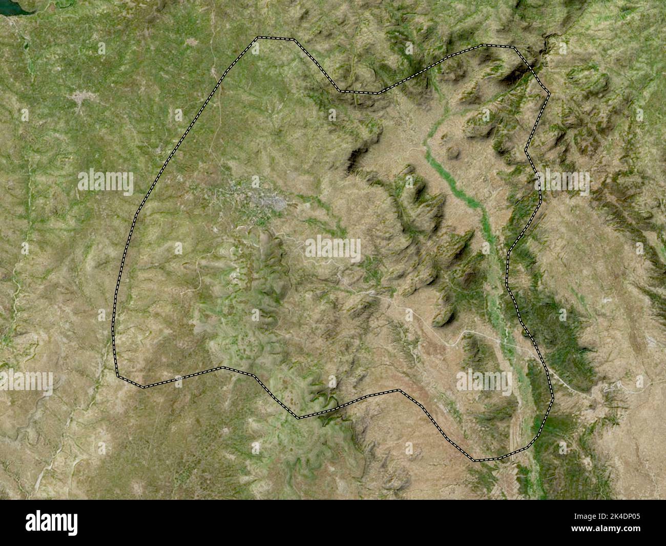 Harari People, state of Ethiopia. High resolution satellite map Stock ...