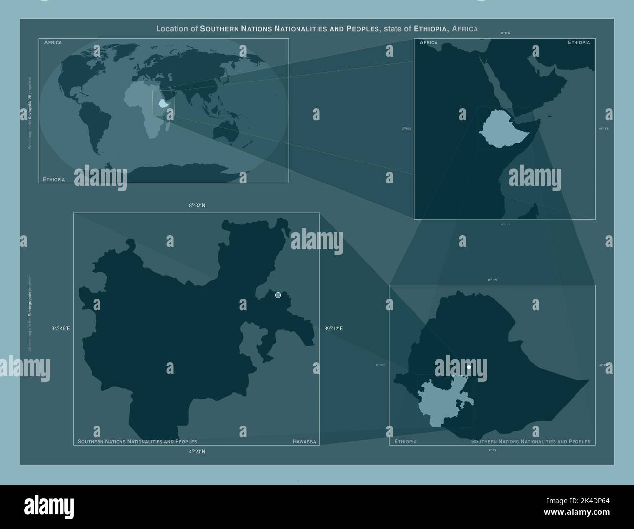 Southern Nations Nationalities and Peoples, state of Ethiopia. Diagram ...