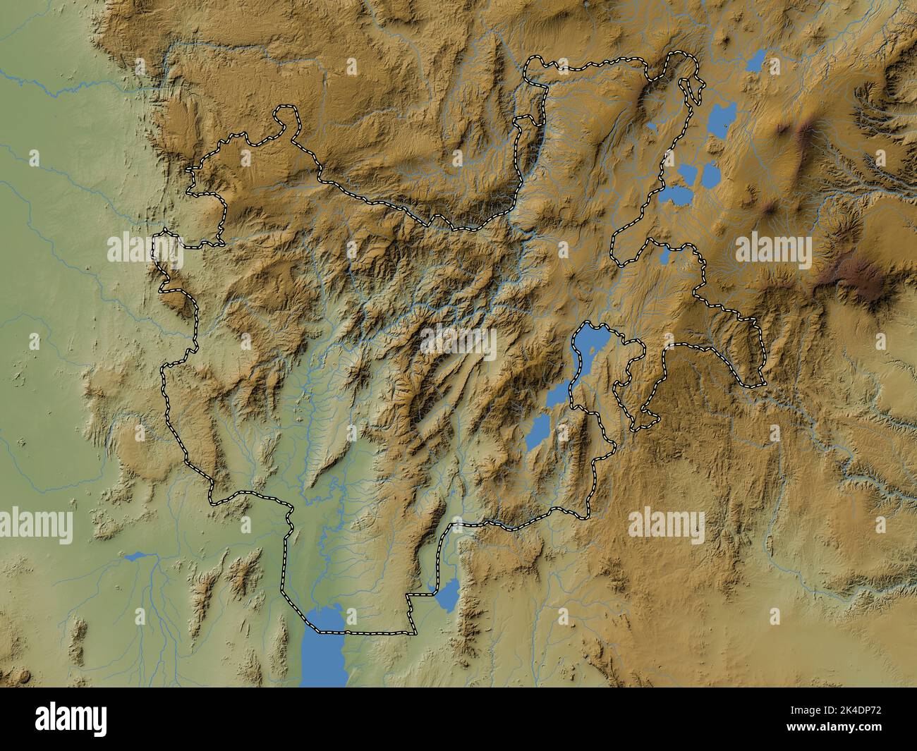 Southern Nations Nationalities and Peoples, state of Ethiopia. Colored ...