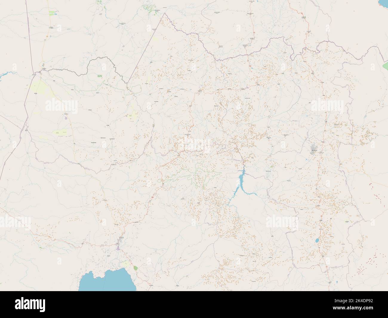 Tigray, state of Ethiopia. Open Street Map Stock Photo - Alamy