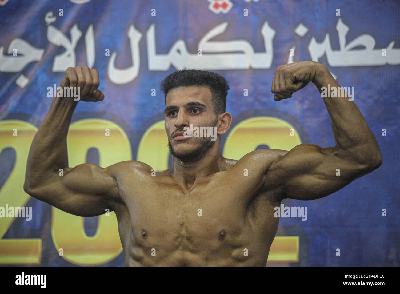 The Palestinian Federation of Bodybuilding organizes a championship for ...