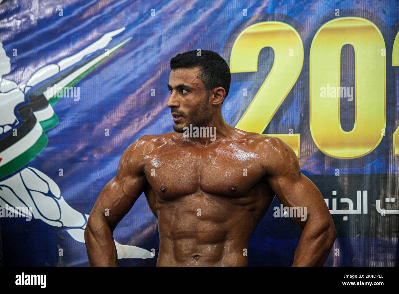 The Palestinian Federation of Bodybuilding organizes a championship for ...