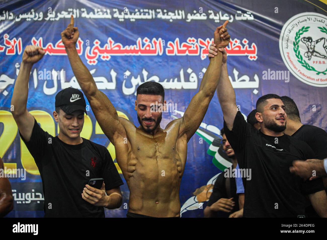 The Palestinian Federation of Bodybuilding organizes a championship for ...