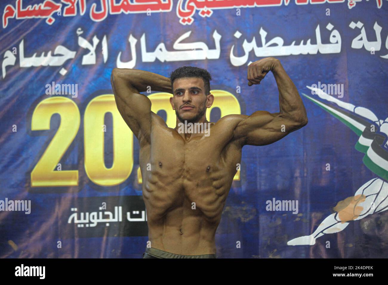 The Palestinian Federation of Bodybuilding organizes a championship for ...