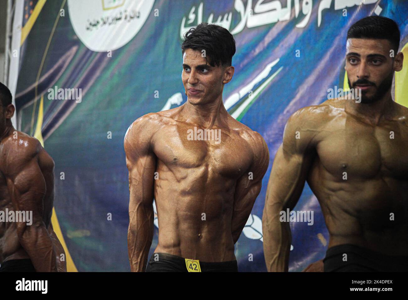 The Palestinian Federation of Bodybuilding organizes a championship for ...