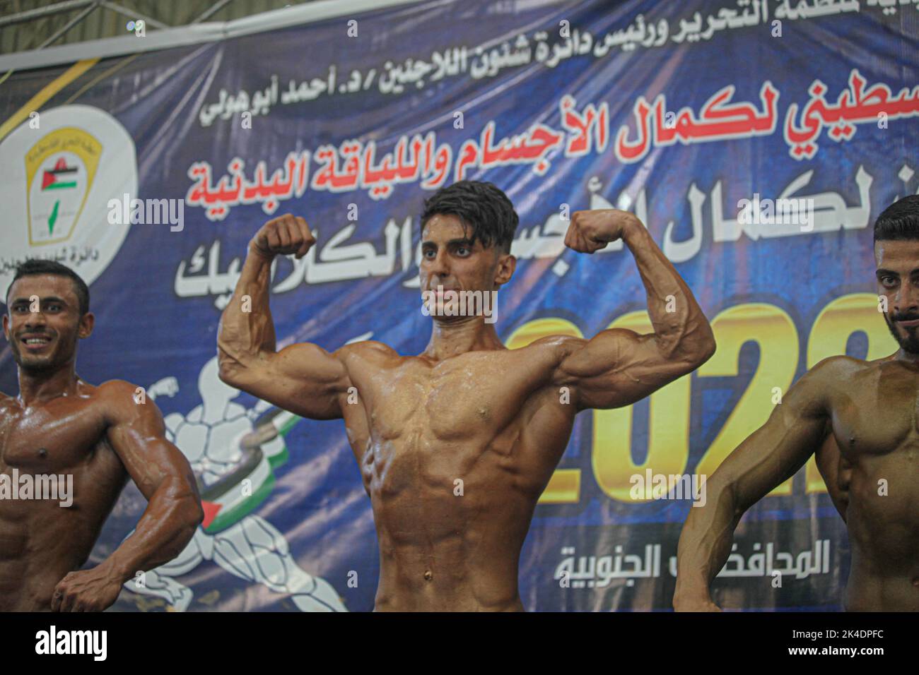 The Palestinian Federation of Bodybuilding organizes a championship for ...