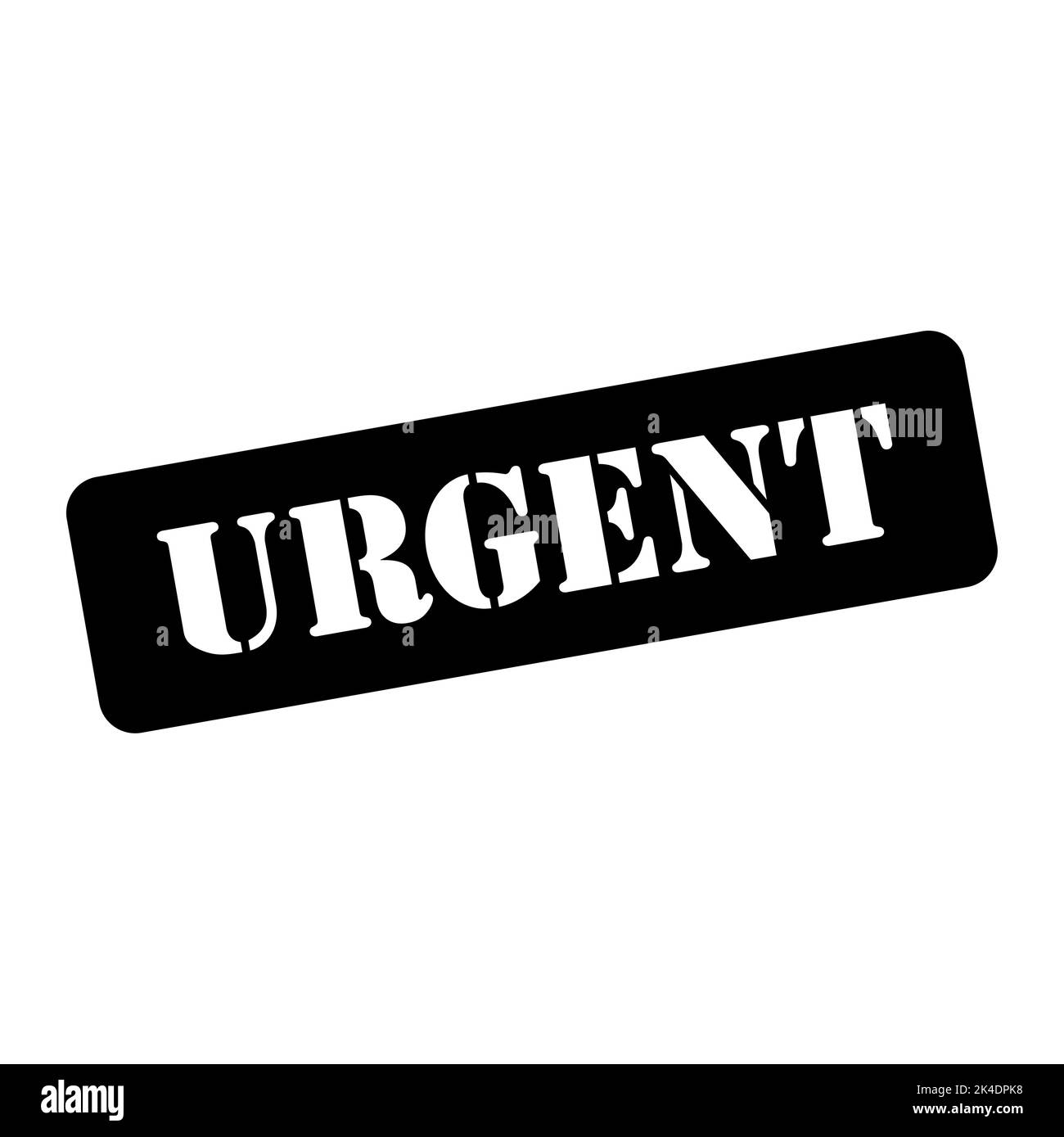 Urgent stamp symbol, label sticker sign button, text banner vector ...