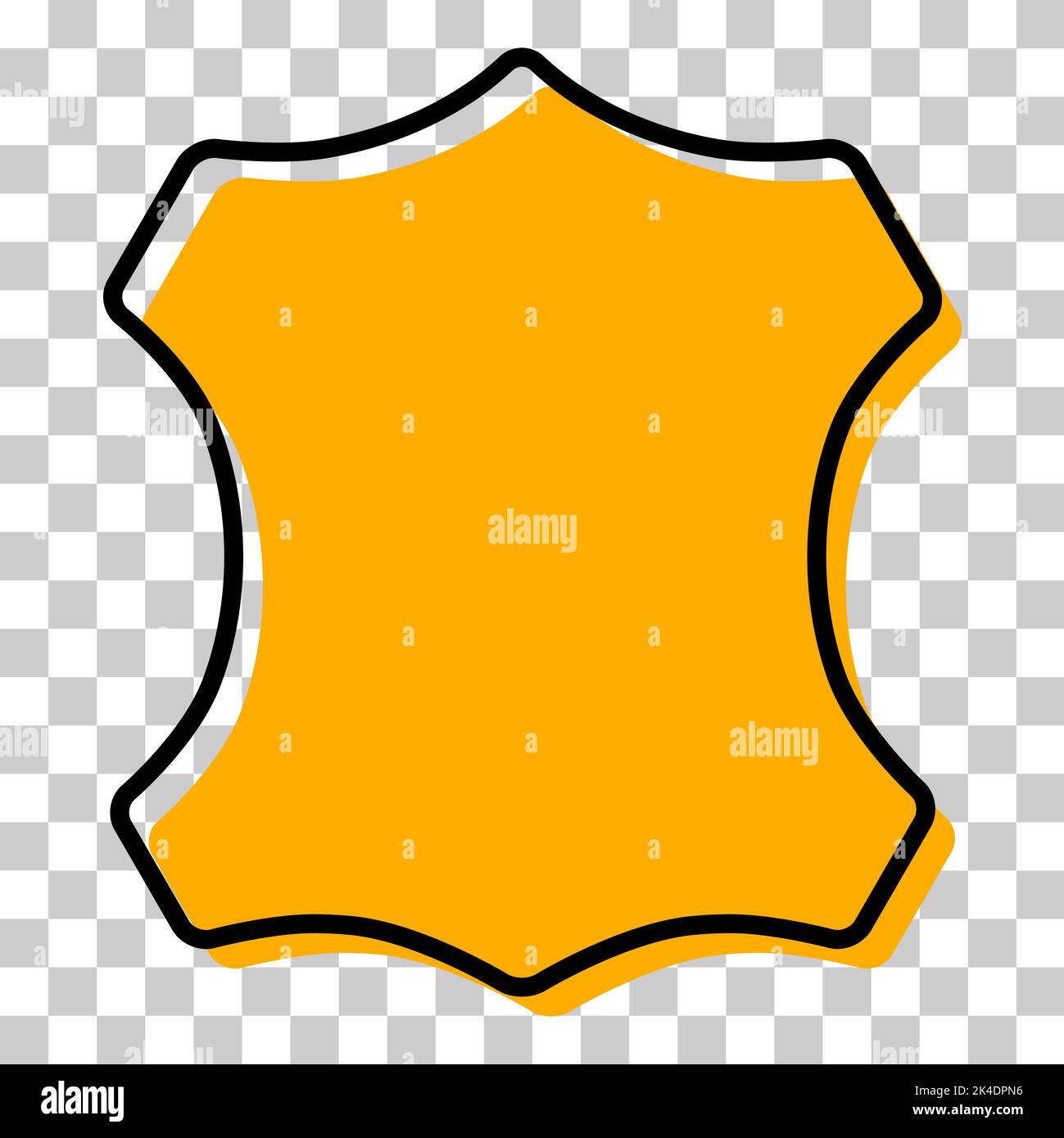 Leather skin fashion icon, animal material graphic sign, texture design ...