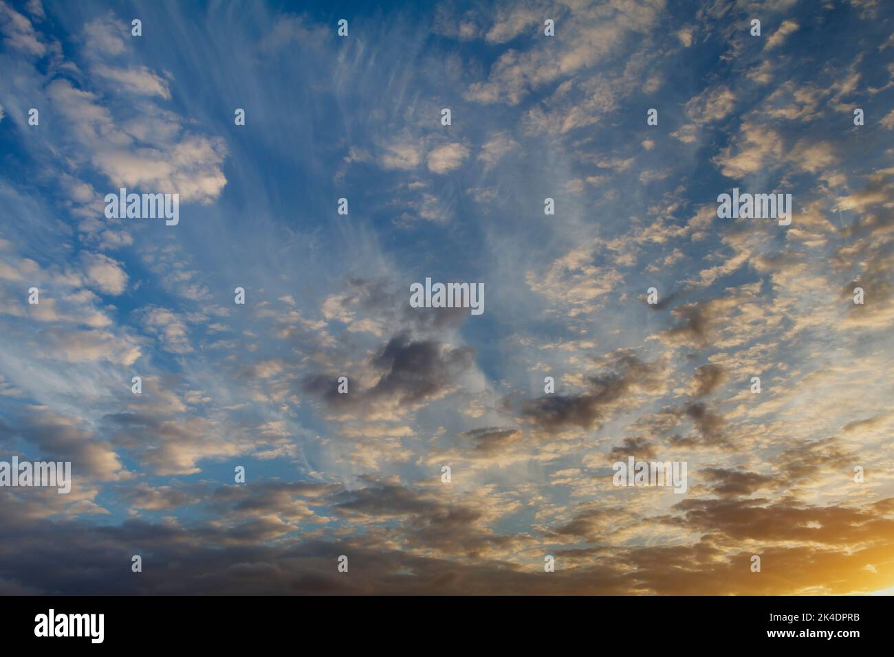 Patchy clouds sunset hi-res stock photography and images - Alamy