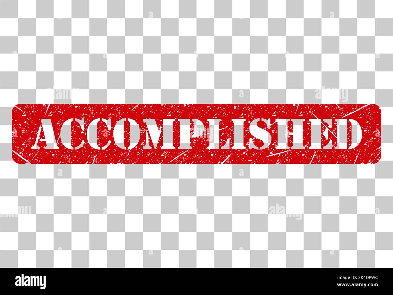 Accomplished stamp symbol, label sticker sign button, text banner ...