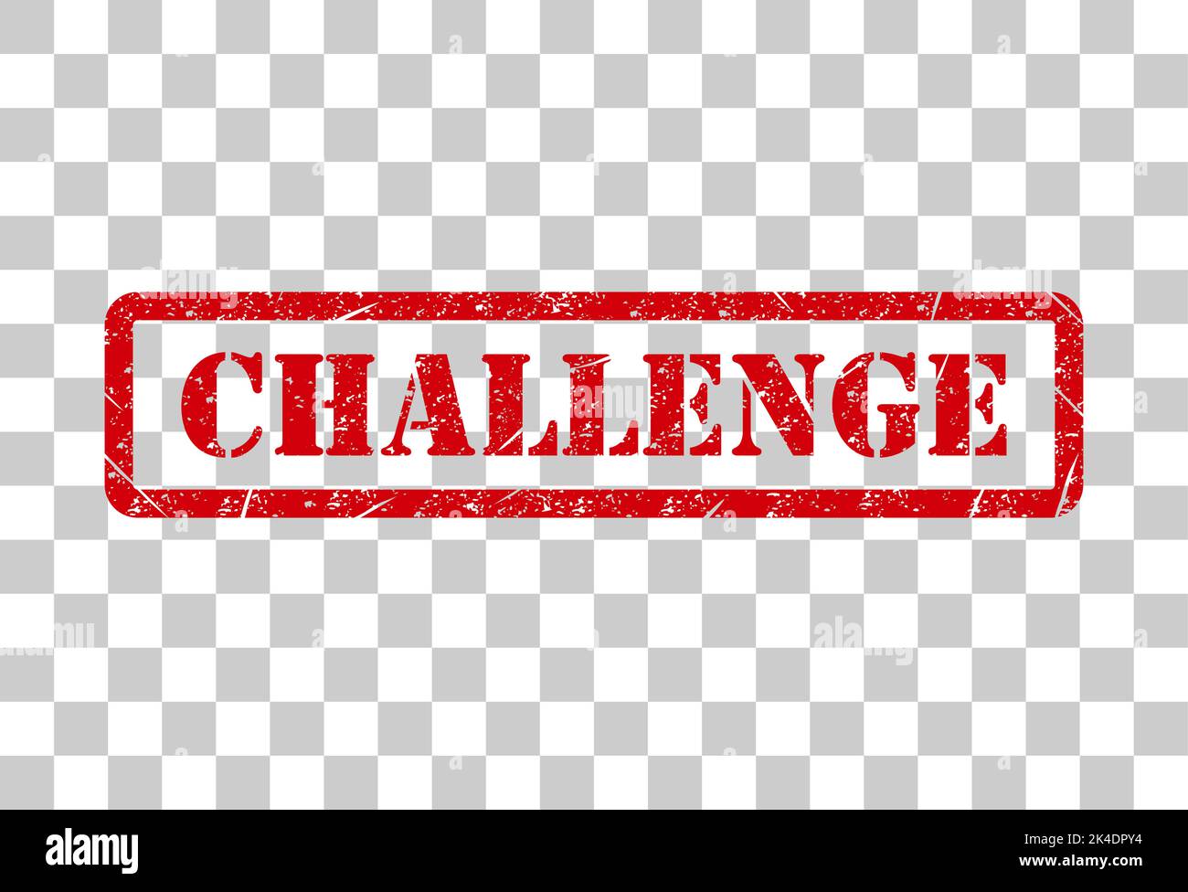 Challenge stamp symbol, label sticker sign button, text banner vector ...