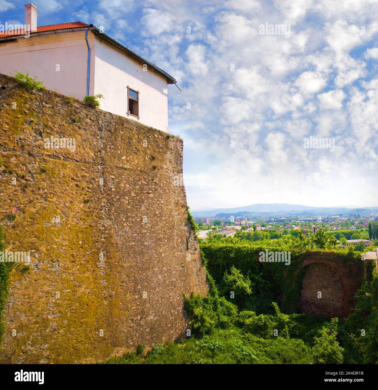 Old medieval castle with towers Stock Photo - Alamy