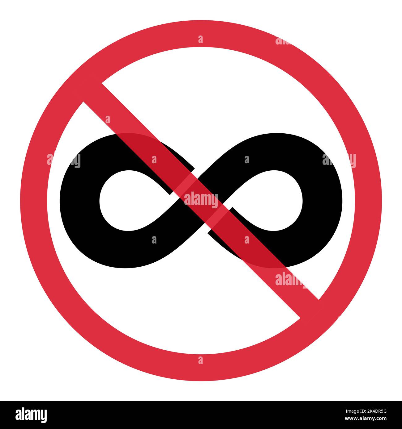 Infinity geometric icon, mathematical tattoo symbol, endless abstract ...