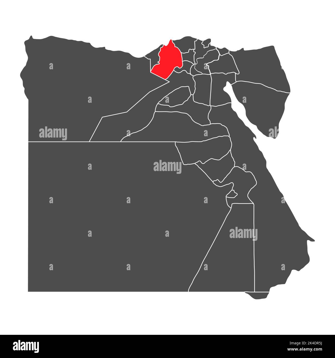 Egypt high detailed map Beheira, geography graphic country, africa ...