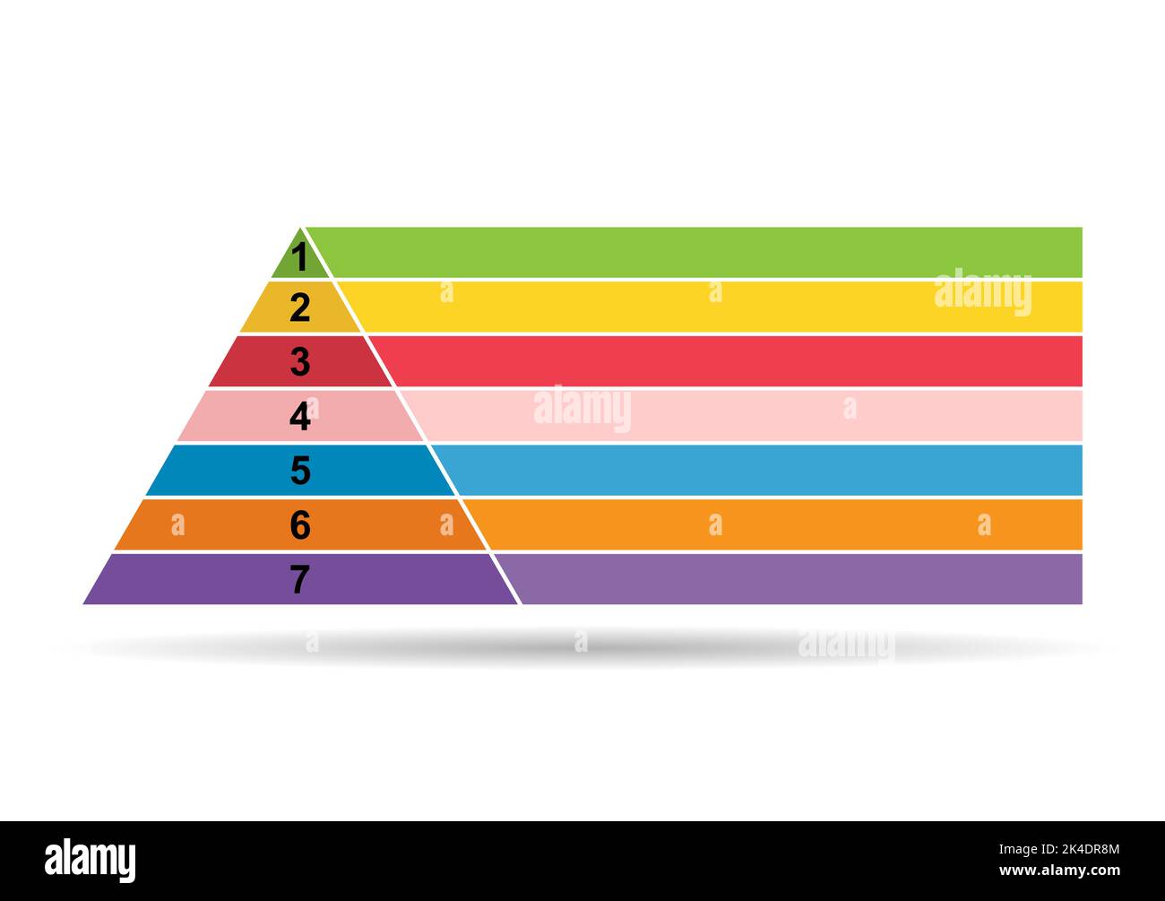 Pyramid infographic chart layout shadow, info modern concept step ...