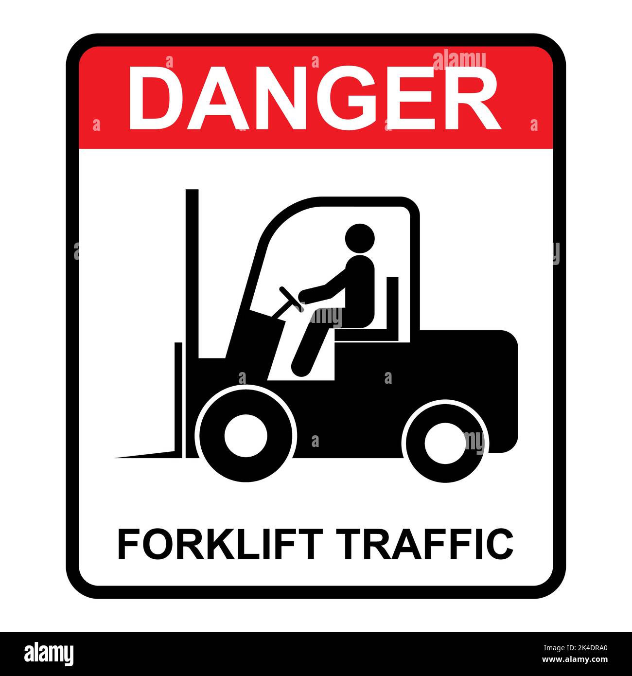 Forklift transport icon, industry vehicle machine symbol, fork truck ...