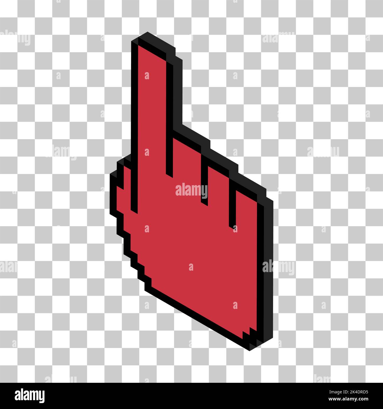 Mouse Cursor Isometric Pixel Icon Web Click Symbol Computer Pointer