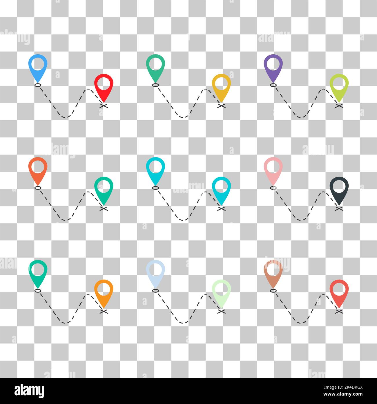 Set of We have moved announcement design, location Vector icon symbol ...