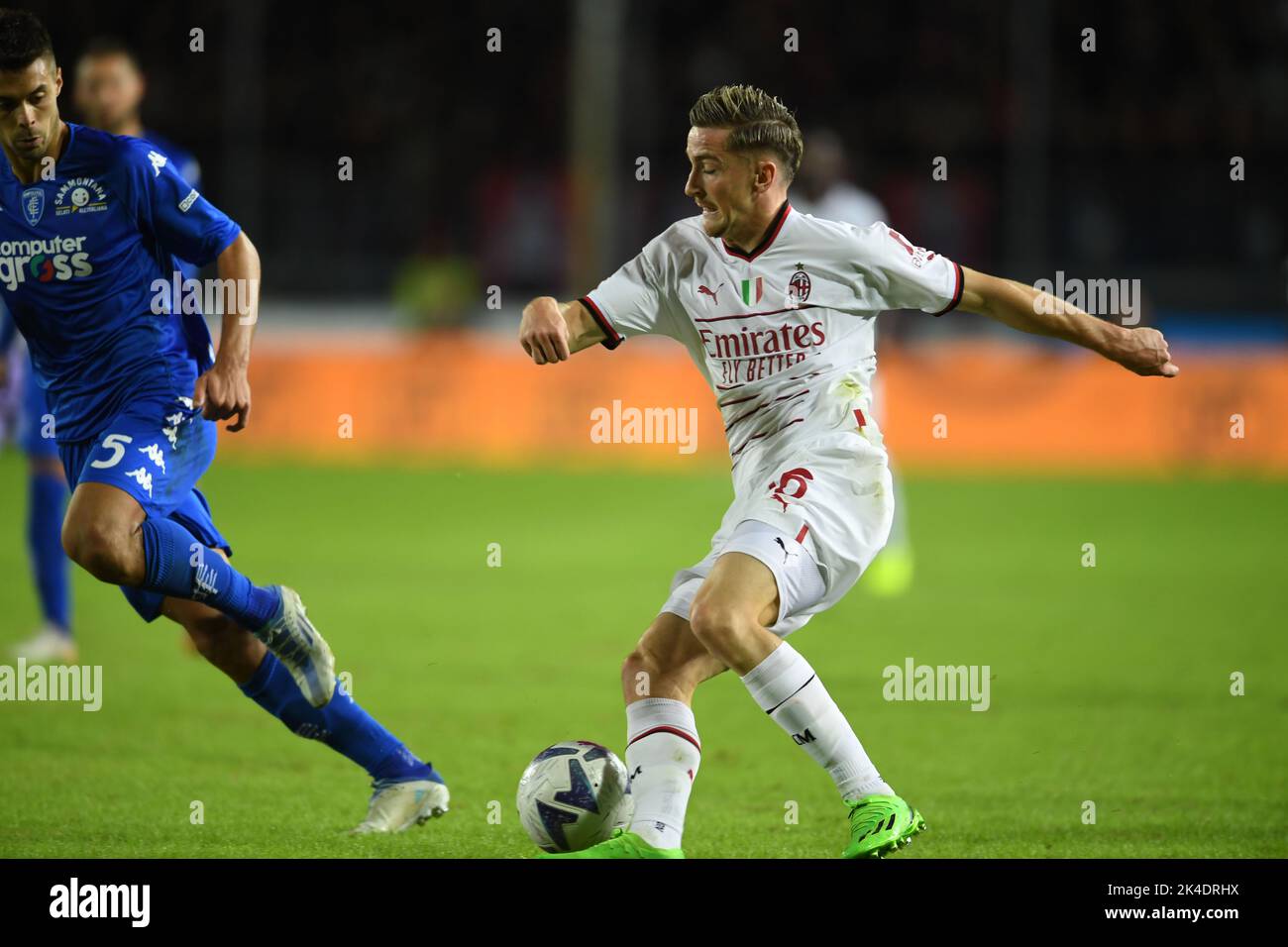 Alexis Saelemaekers (Milan)Alberto Grassi (Empoli) during the "Serie A ...