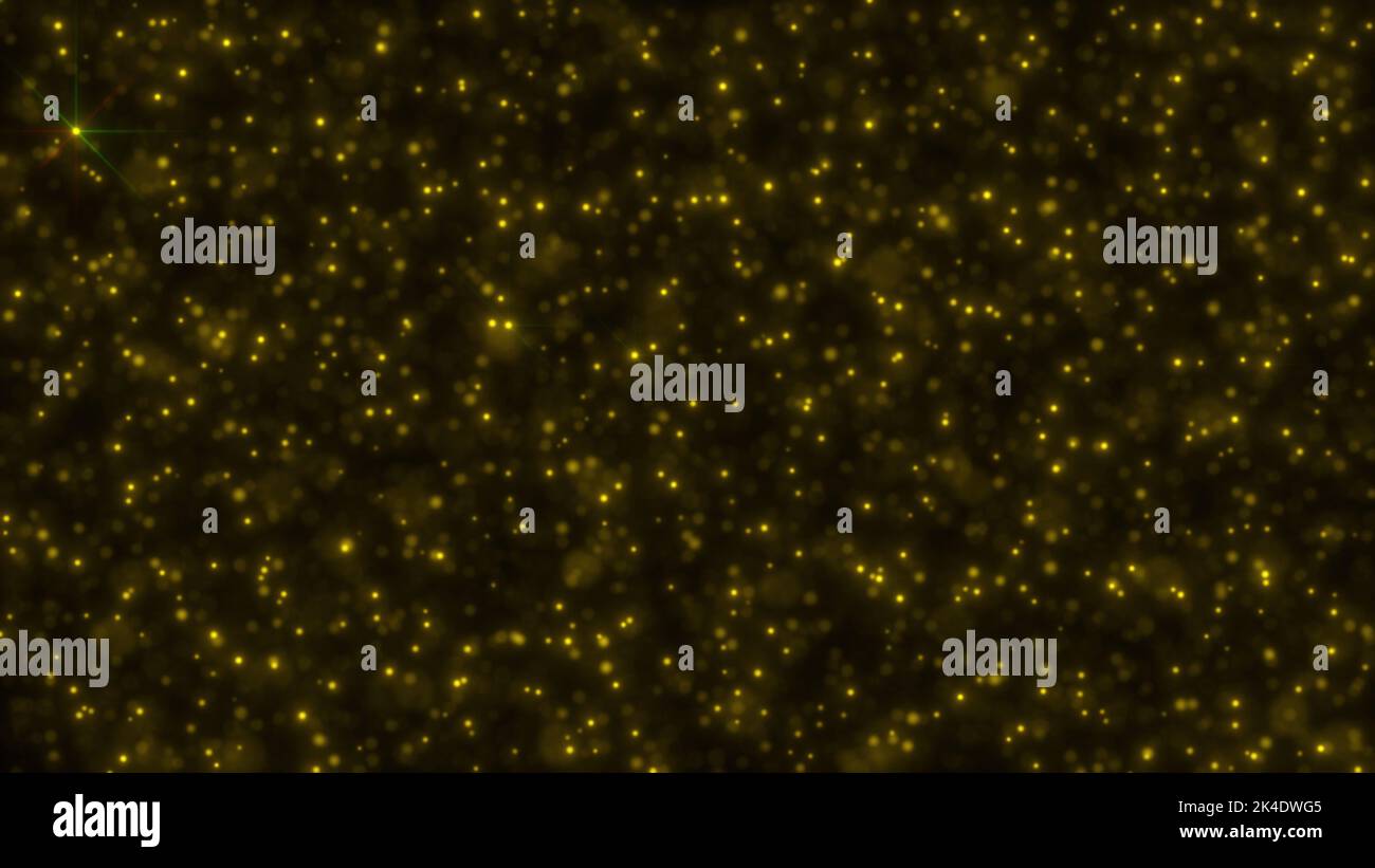 Glow yellow starts particles on transparent background intro 3d render ...